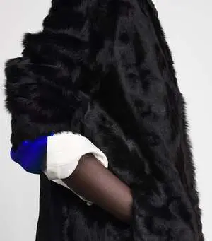 JIL SANDER Fur V-neck Coat