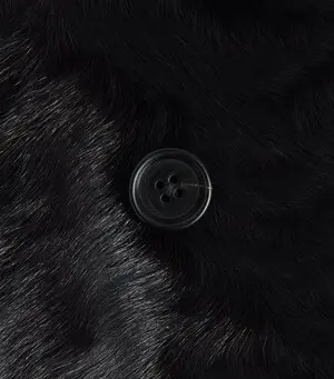 JIL SANDER Fur V-neck Coat