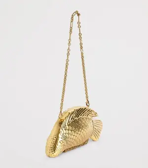 Cult Gaia Mini Brass Neemo Clutch Bag