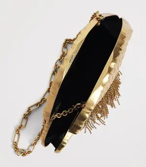 Cult Gaia Mini Brass Neemo Clutch Bag