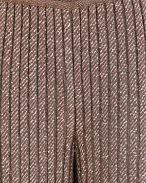 Missoni Ribbed Knitted Trousers - Brown