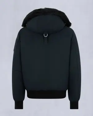 Moose Knuckles Zip-up Bomber Jacket - Black