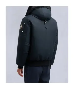 Moose Knuckles Zip-up Bomber Jacket - Black