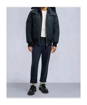 Moose Knuckles Zip-up Bomber Jacket - Black