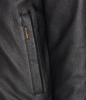 MOORER Cleros P1 Leather Jacket - Black
