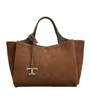 TOD'S Mini Suede Tote Bag