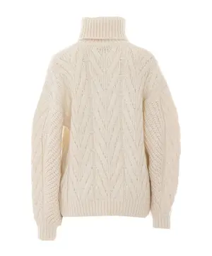 Elisabetta Franchi Cable-knit Turtleneck Sweater