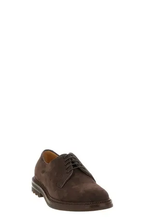 Brunello Cucinelli Round Toe Derby Shoes