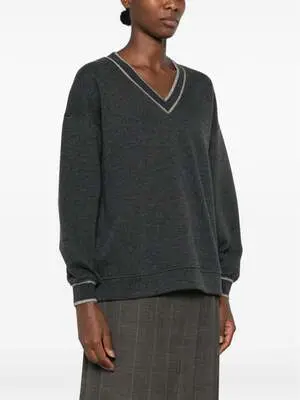 Brunello Cucinelli V-neck Sweatshirt