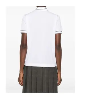 Brunello Cucinelli Striped-trim Polo Shirt