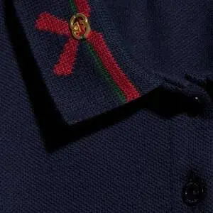 Gucci Web-stripe Interlocking G Polo Shirt