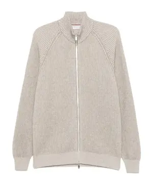Brunello Cucinelli Ribbed-knit Cashmere Cardigan