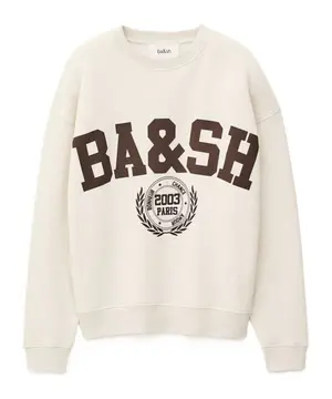 Ba&sh Fenja Logo Sweatshirt - White