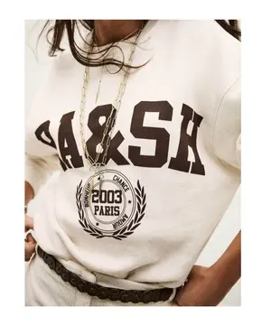 Ba&sh Fenja Logo Sweatshirt - White