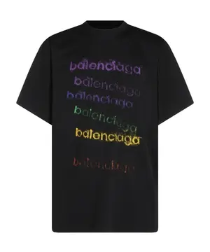 Balenciaga Logo Printed Crewneck T-shirt