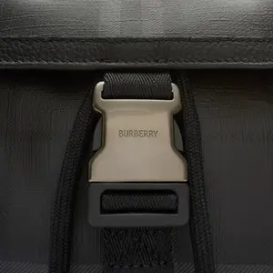 Burberry City Check Clip Backpack