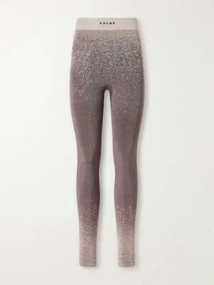 Falke Stretch-jersey Ski Leggings - Burgundy