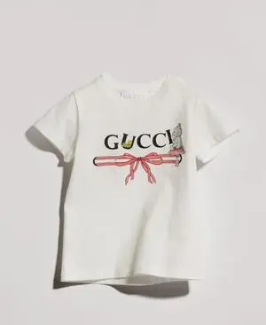 Gucci Baby Cotton T-shirt With Print