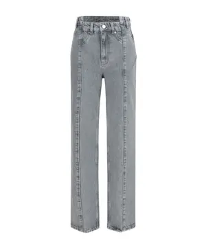 GANNI High-waist Cuffed Jeans
