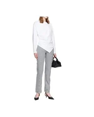 GANNI High-waist Cuffed Jeans