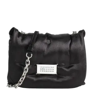 MAISON MARGIELA Small Satin Crossbody Bag  Black