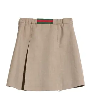 Gucci Web-stripe Pleated Skirt
