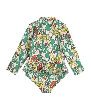 BOBO CHOSES Ruffled Zip One-piece Swimwear - Color