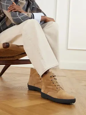 TOD'S Win Gomm 84l Suede Ankle Boots