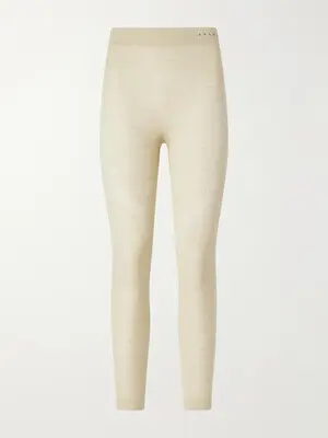 Falke Stretch Wool-blend Leggings - Neutrals