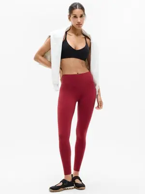Athleta Salutation High Rise Legging - Decadent Red