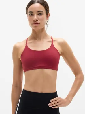 Athleta Transcend Scoop Sports Bra A-c - Decadent Red