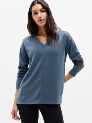 Athleta Seasoft V-neck Sweatshirt - Nightfall