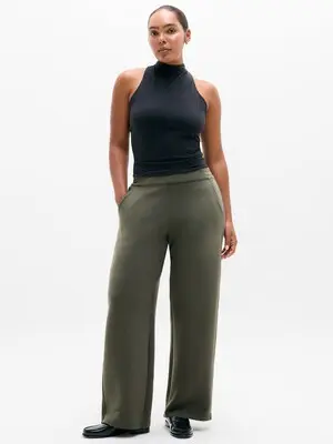 Athleta Form Knit Mid Rise Straight Pant - Jungle