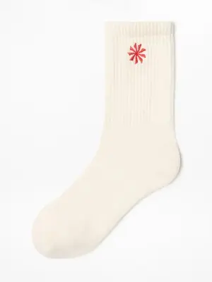Athleta Everyday Crew Sock - Pearl/ Ember