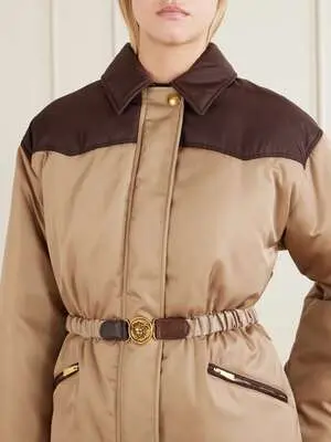 Versace Belted Padded Shell Jacket