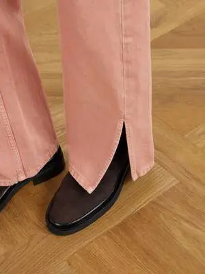 B Sides Charlot Split Hem Mid-rise Wide-leg Jeans