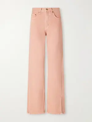 B SIDES Charlot Split Hem Mid-rise Wide-leg Jeans