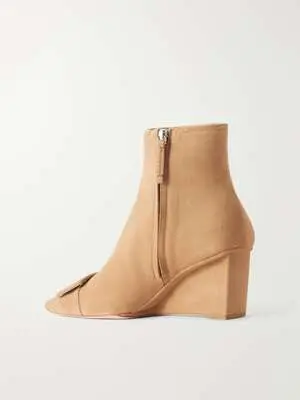 ROGER VIVIER Belle Vivier 60 Suede Ankle Boots