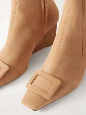 ROGER VIVIER Belle Vivier 60 Suede Ankle Boots