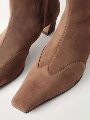 Khaite Nevada 40 Suede Ankle Boots