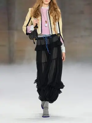 Chloé Balloon Silk-mousseline Pants