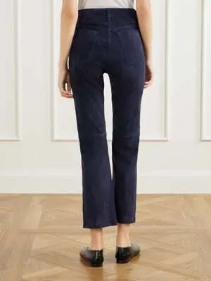 JOSEPH Duke Suede Flared Pants