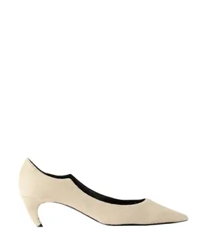 Khaite Valerie 55 Calf Hair Pumps - Neutrals