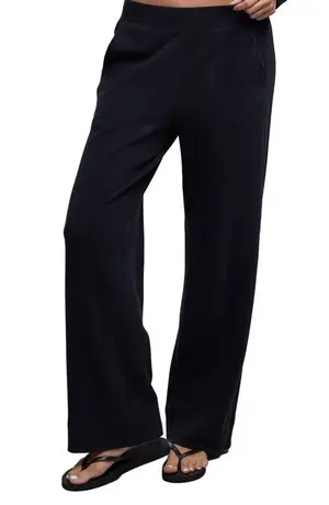 BAREFOOT DREAMS Brushed Fleece Wide Leg Pants