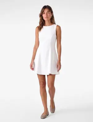 Koton Sleeveless Crew Neck Flare Mini Dress