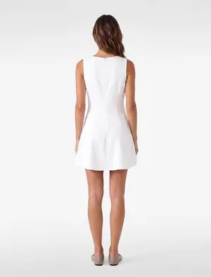 Koton Sleeveless Crew Neck Flare Mini Dress