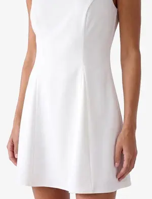 Koton Sleeveless Crew Neck Flare Mini Dress