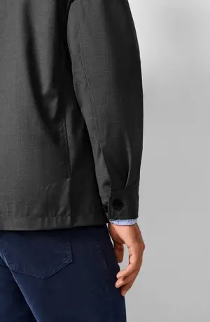 David Donahue Scout Wool Rain Jacket - Grey