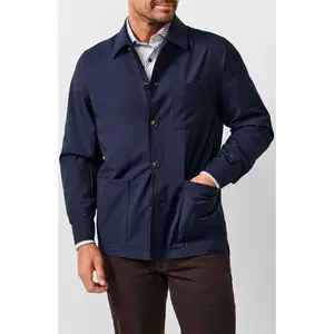 David Donahue Scout Wool Rain Jacket - Navy