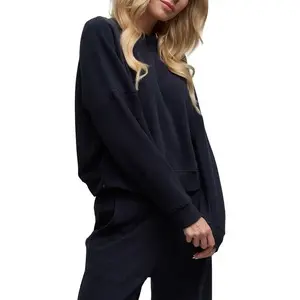 Barefoot Dreams Brushed Fleece Pullover - Black